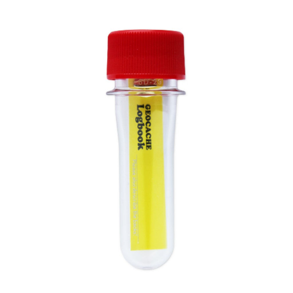 Small PET geocache container with Rotolog 120 – BaseOfTree.com